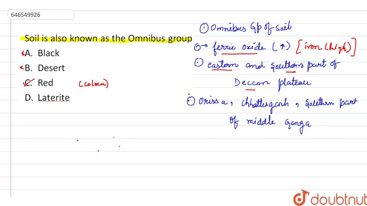 soil is also known as the Omnibus group.