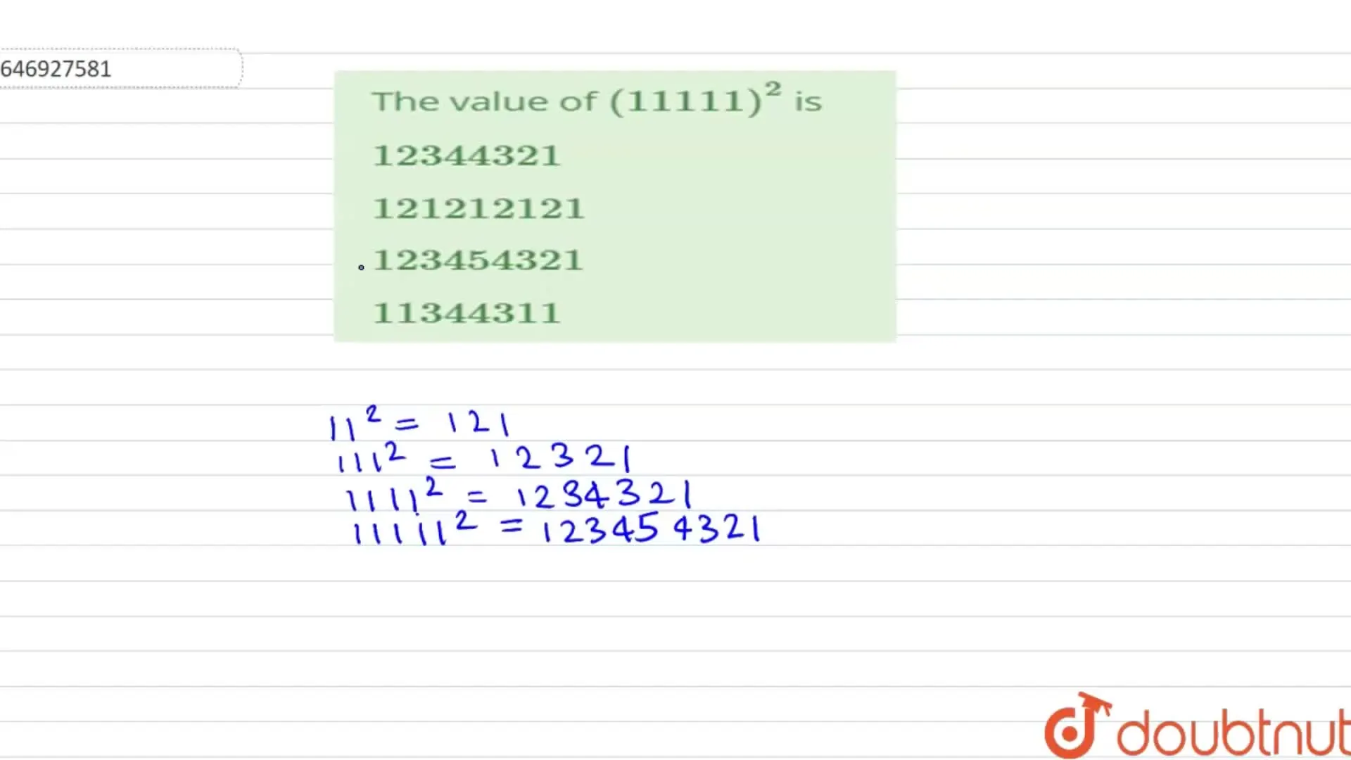 The value of (11111)^(2) is