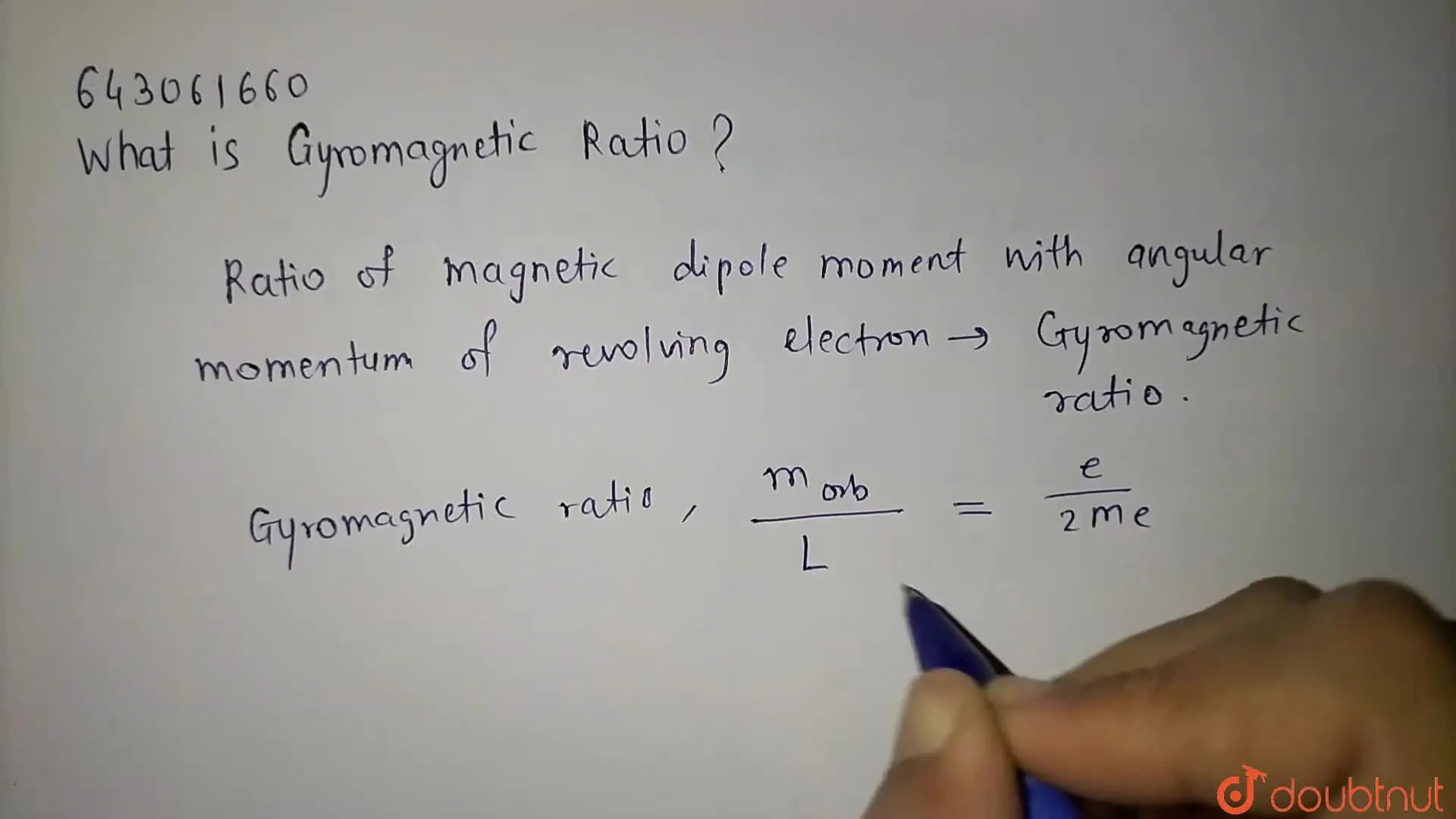 [Marathi] What is Gyromagnetic Ratio?