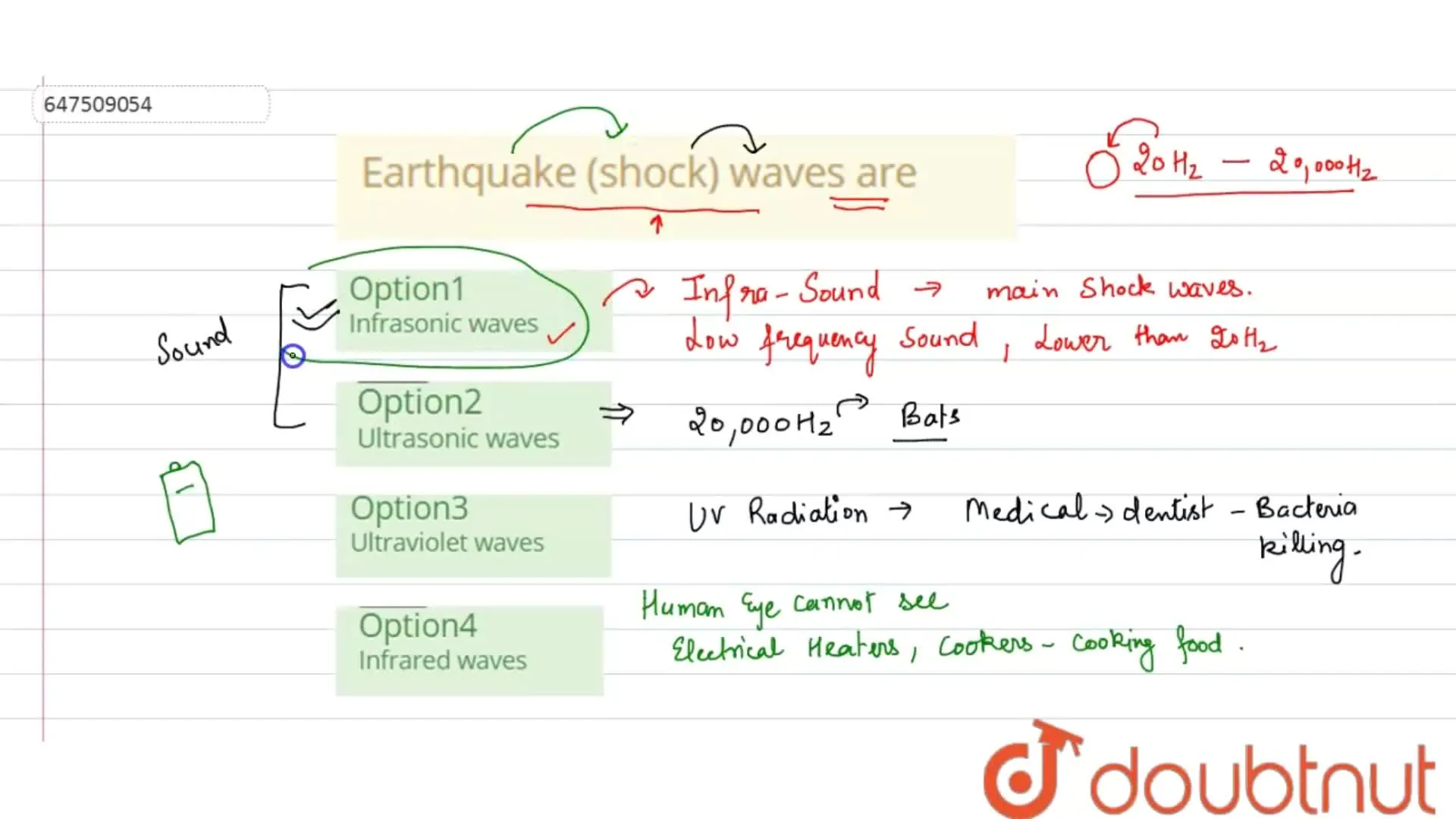 Earthquake (shock) waves are