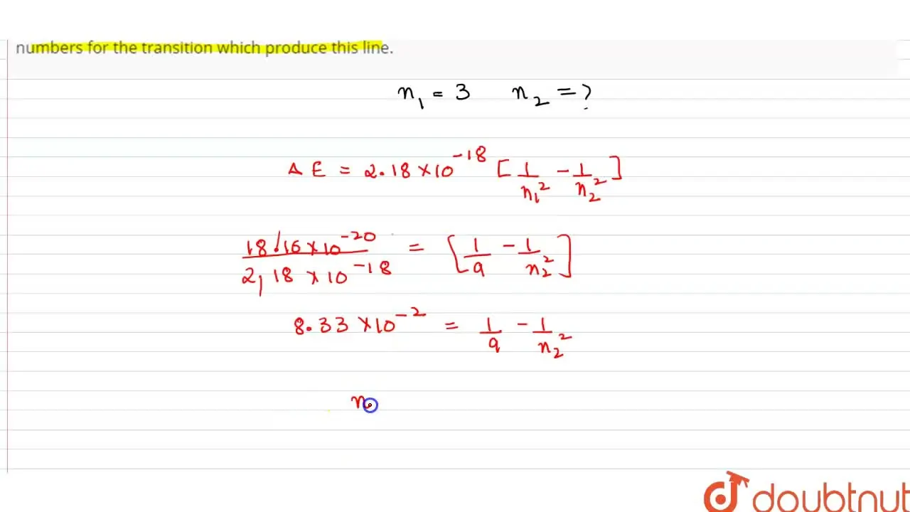 The energy corresponding to one of the lines in the paschen series of