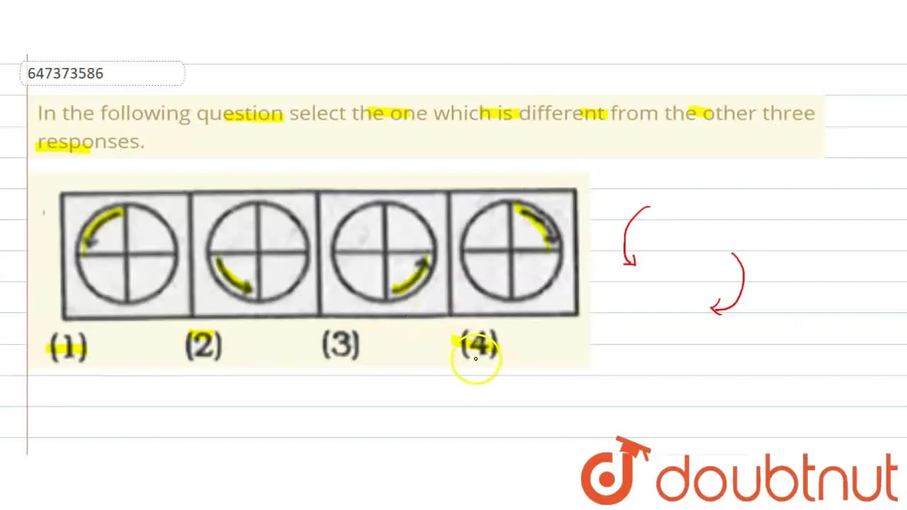 In the following question select the one which is different from the o