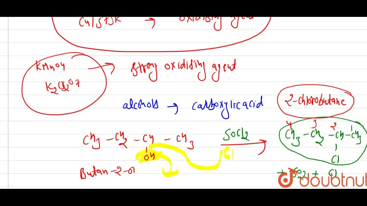 Write the structures of the products when butan-2-ol reacts with (a) C